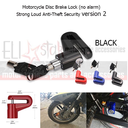 Motorcycle Rotor Lock Disc Brake Anti Theft Security version 2 Suzuki ...