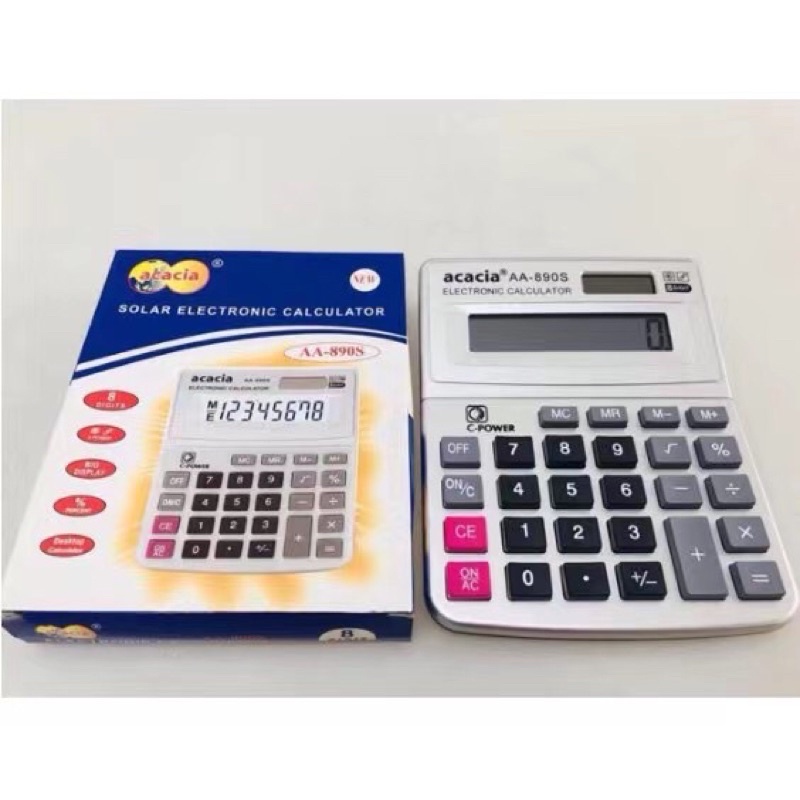 Solar electronic calculator AA-890S | Shopee Philippines