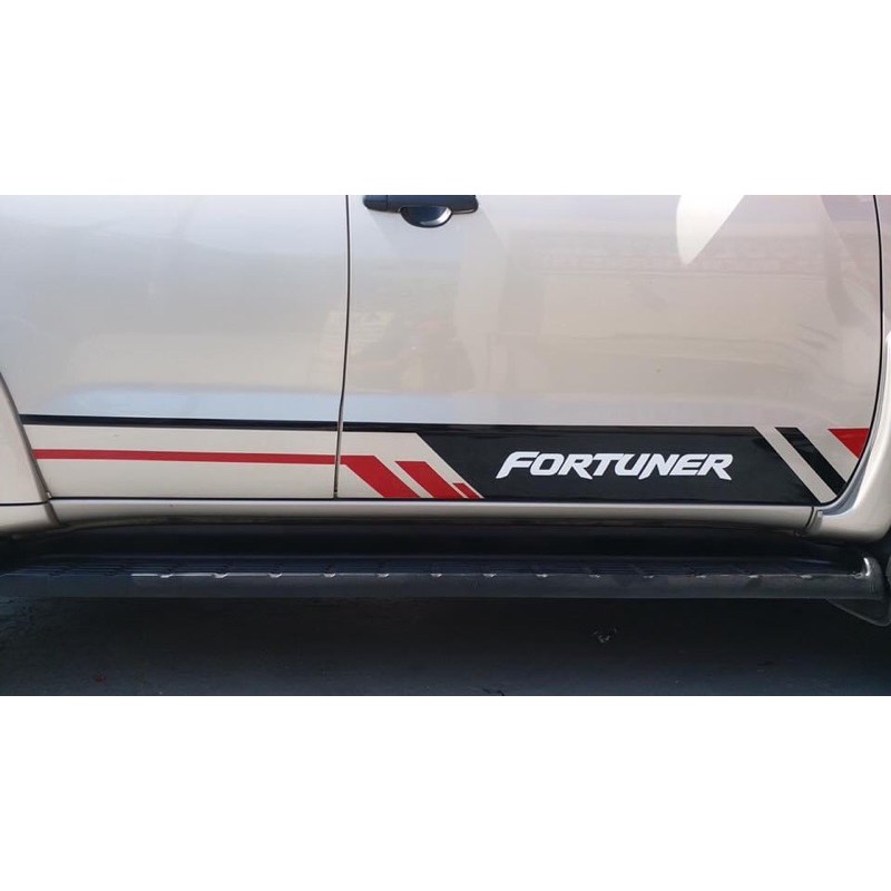 Fortuner Red and Black Lining Concept Decal Sticker | Shopee Philippines