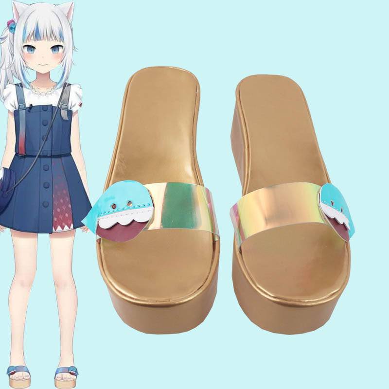 Hololive Vtuber Gawr Gura cos shoes cosplay shoes | Shopee Philippines