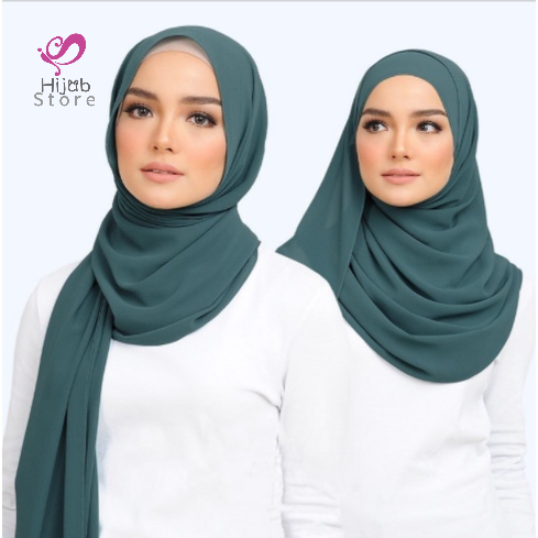 Muslim Hijab Matte Satin Shawl Murah Tudung Shawl Satin Parsimonious ...