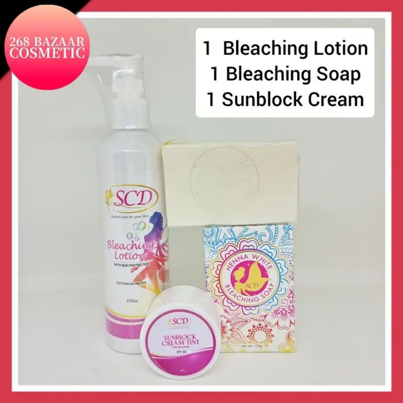 Original SCD Bleaching Lotion Set | Shopee Philippines