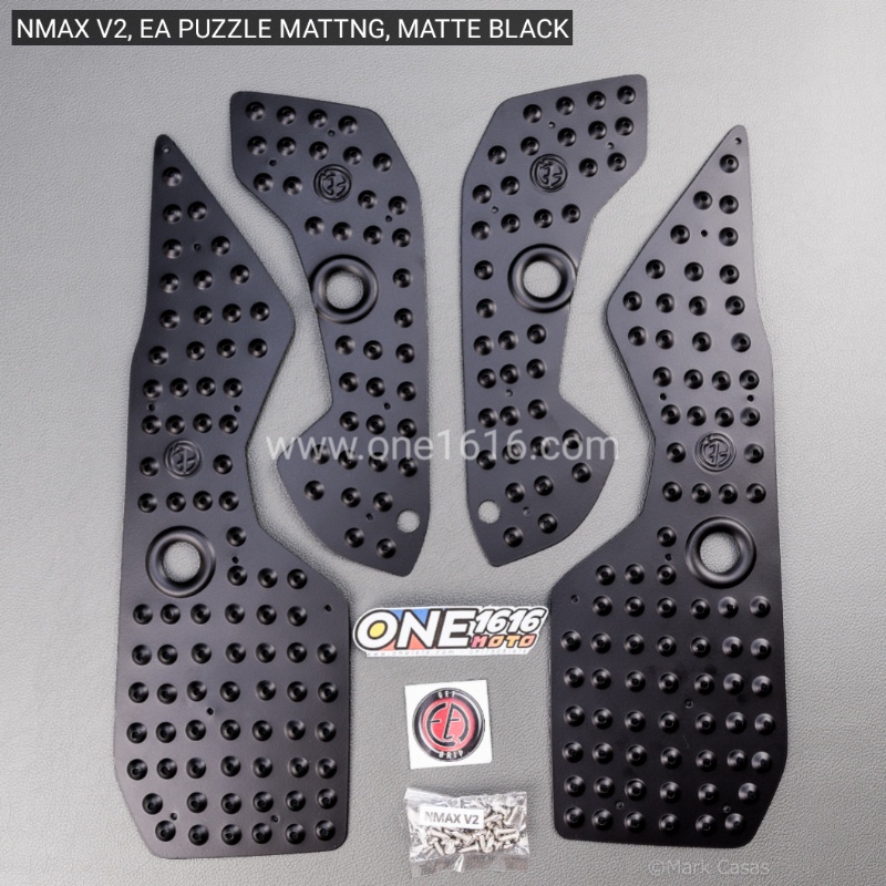 EA PUZZLE MATTING MATTE BLACK FOR NMAX V2 V2.1 ORIGINAL ALUMINUM HEAVY ...