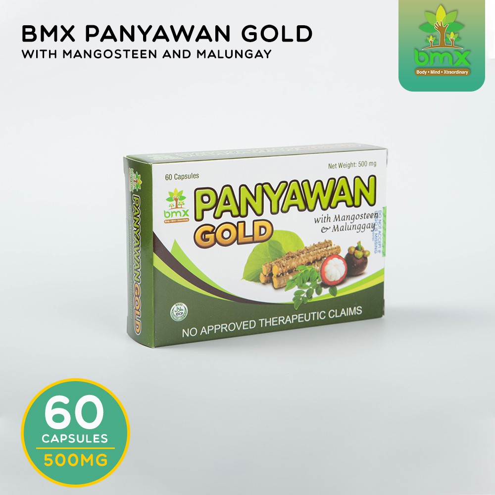 BMX Panyawan Gold with Mangosteen and Malungay (60 Capsules) | Shopee ...