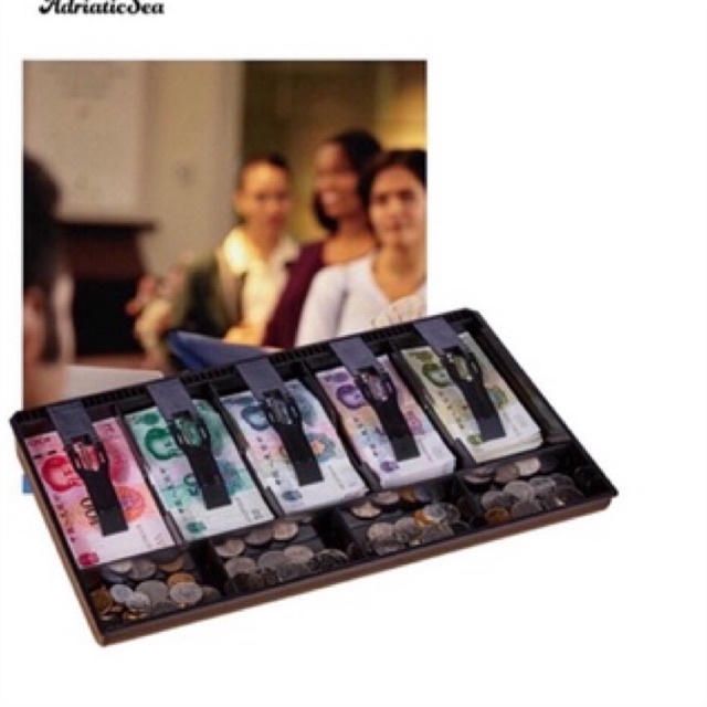 5 grid money cash coin register cashier box insert tray storage ...