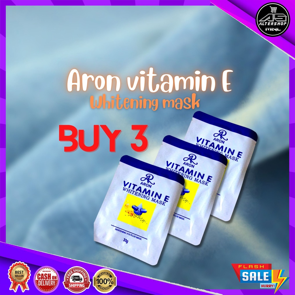 Original Aron Vitamin E Whitening Mask 30g Mask Whitening Skin Face ...
