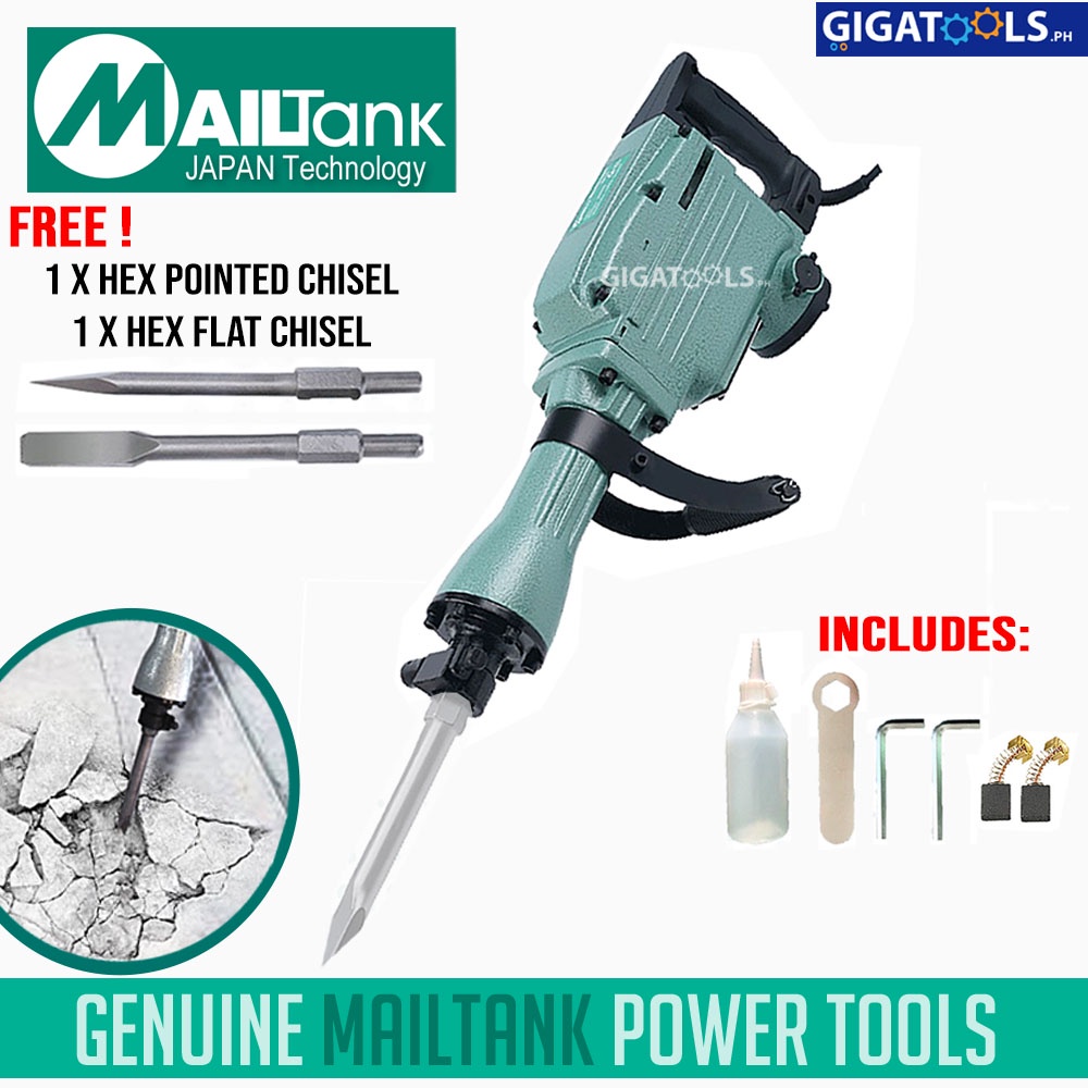 Mailtank Demolition / Jack Hammer 1-3/16 ( 30mm Hex Shank ) ( 3,000W ...