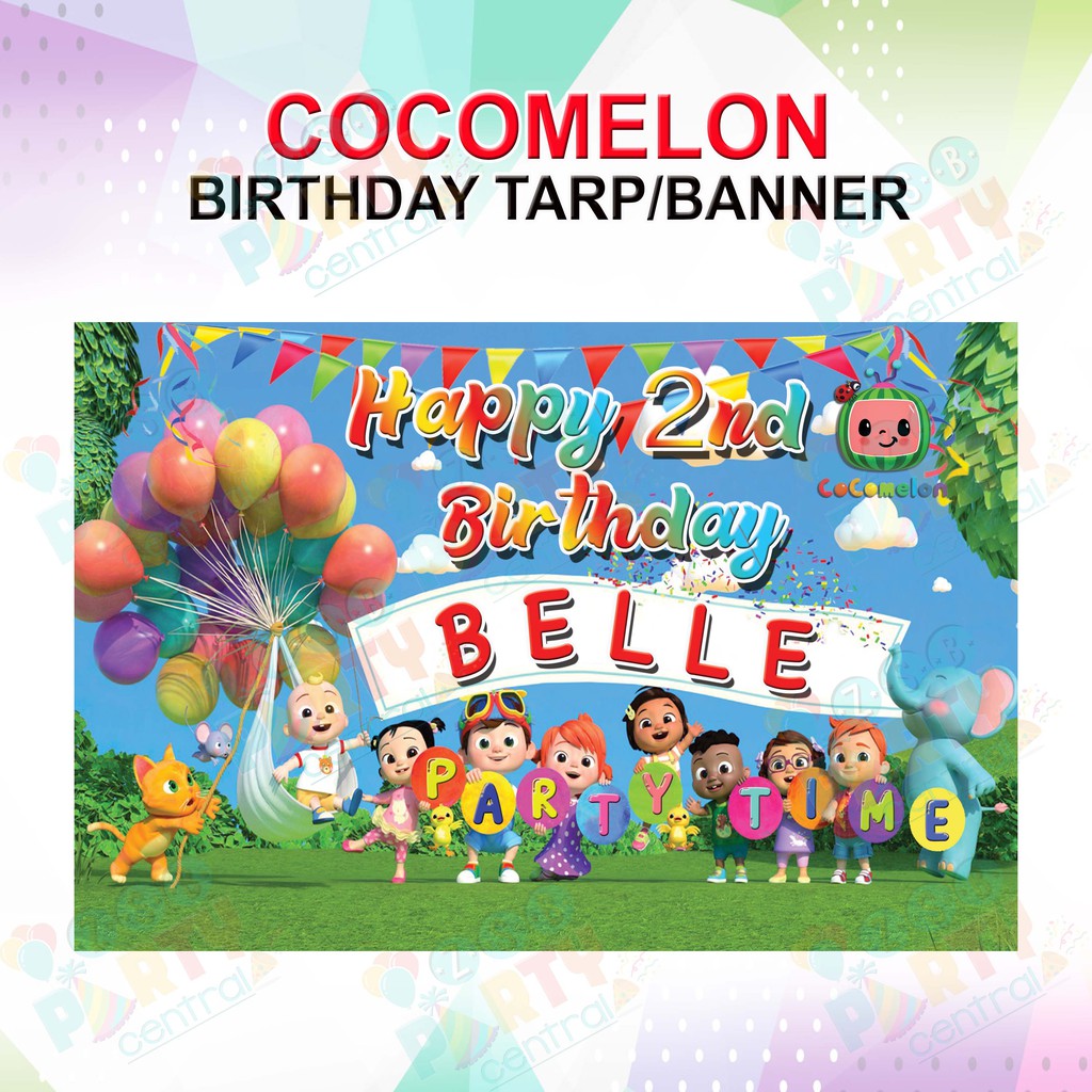 COCOMELON BANNER / TARPAULIN / BACKDROP | Shopee Philippines