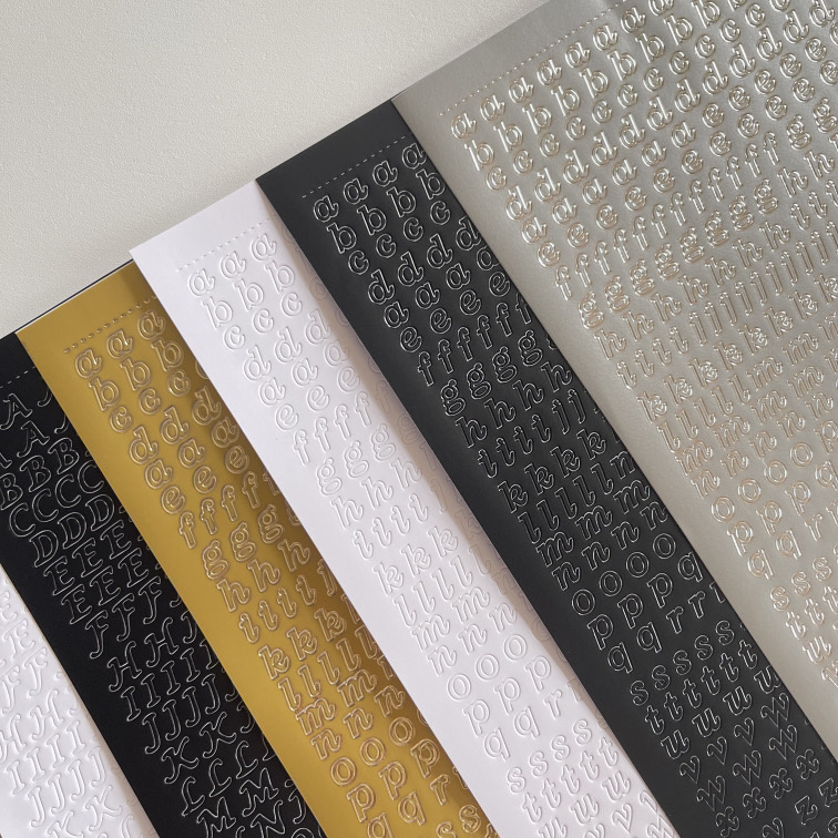 GaLiCiCi Stickers Hot Stamping and Silver Lettering Stickers / DIY Die ...