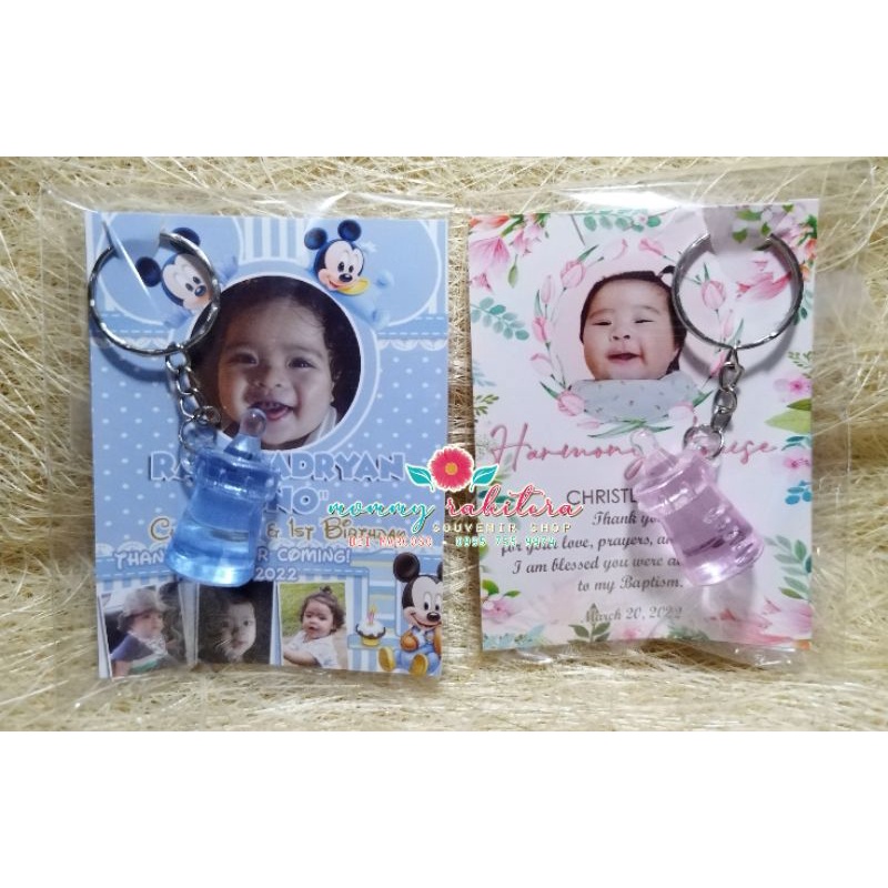 Keychain Christening Souvenir (Minimum order 20pcs) | Shopee Philippines