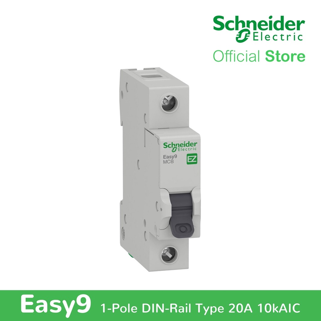 Schneider Easy9 IEC 1P 20A C DIN-Rail Type Miniature Circuit Breaker ...