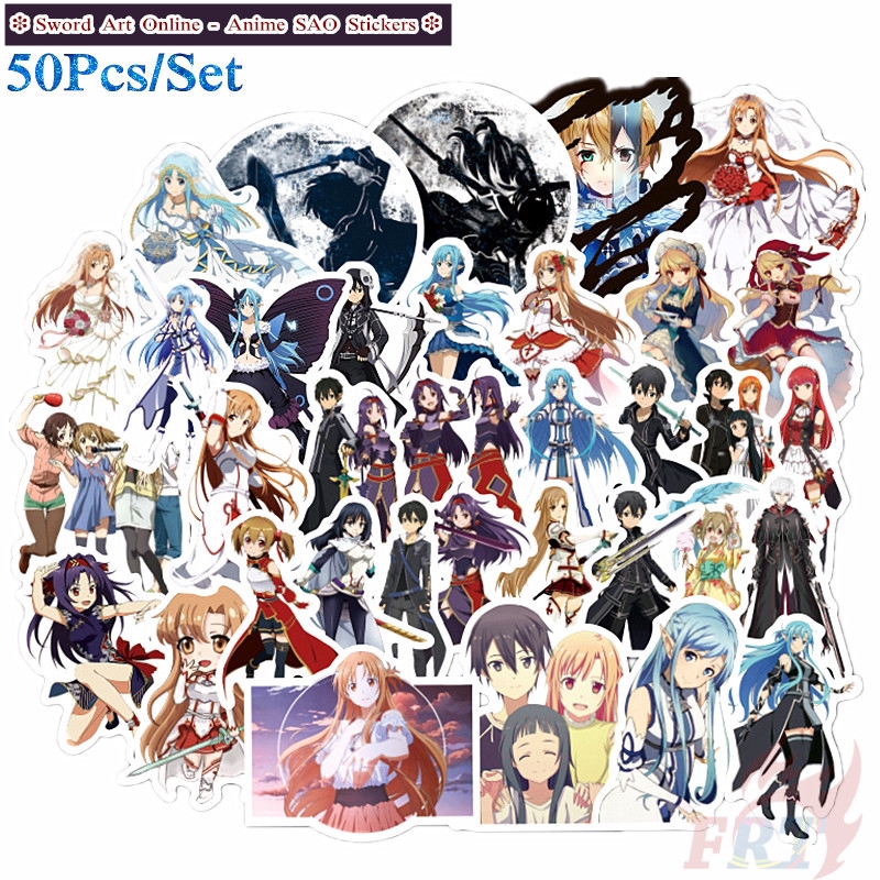 Sword Art Online - Series 01 Anime SAO Stickers 50Pcs/Set Kirigaya ...