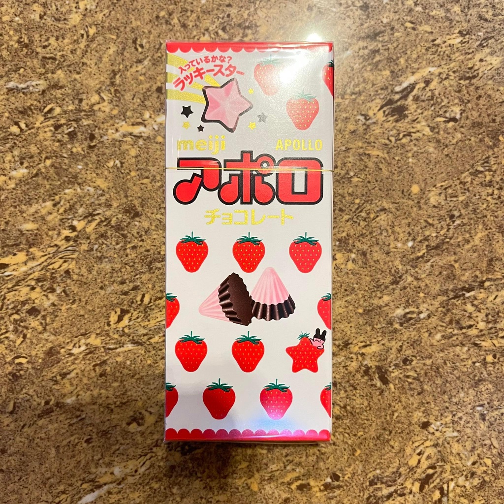Meiji Apollo Strawberry, 46g | Shopee Philippines