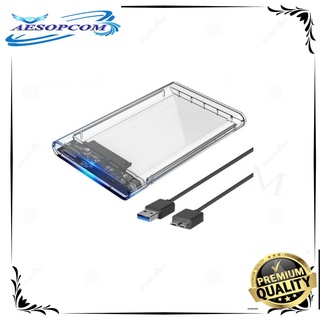 2.5inch Transparent SATA Hard Disk Drive USB 3.0 enclosure case ...