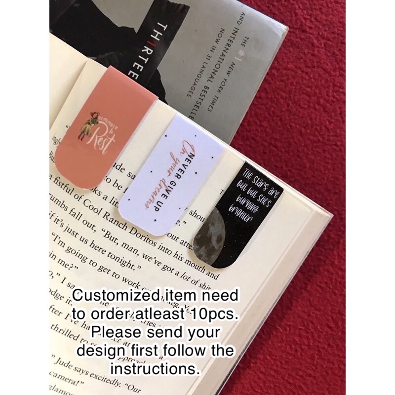 [CUSTOMIZED] Magnetic Bookmark | Shopee Philippines