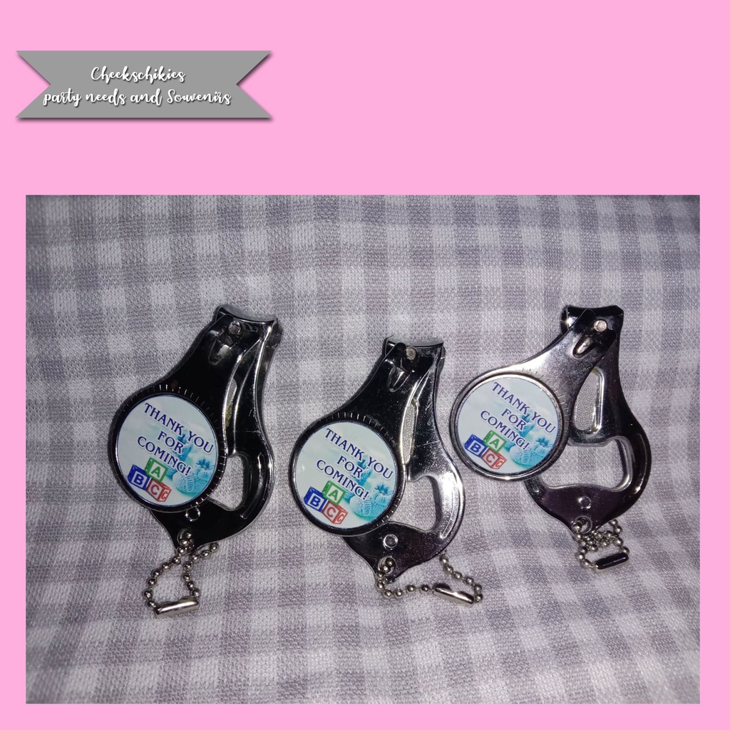 2 in 1 Affordable Nail cutter with opener Souvenir with free Layout ...