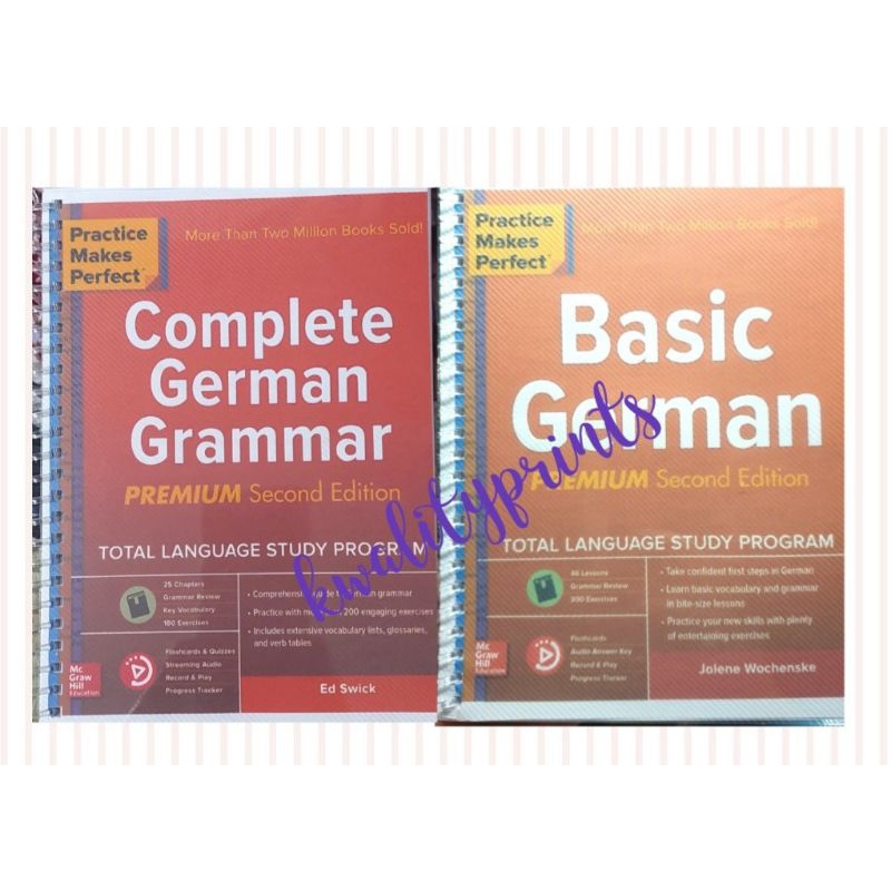 BASIC GERMAN / COMPLETE GERMAN GRAMMAR PREMIUM SECOND EDITION | Shopee ...