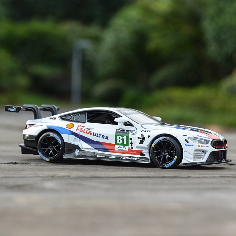 1:32 BMW M8 GTE Racing Sound & Light Pull Back Metal Toy Vehicles Die ...