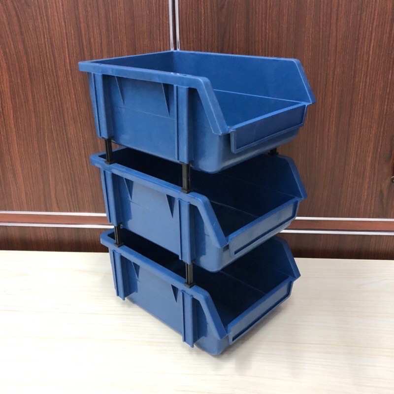CT 3PCS Medium Stackable Bin Boxes Storage Organizer Supplies Tools ...