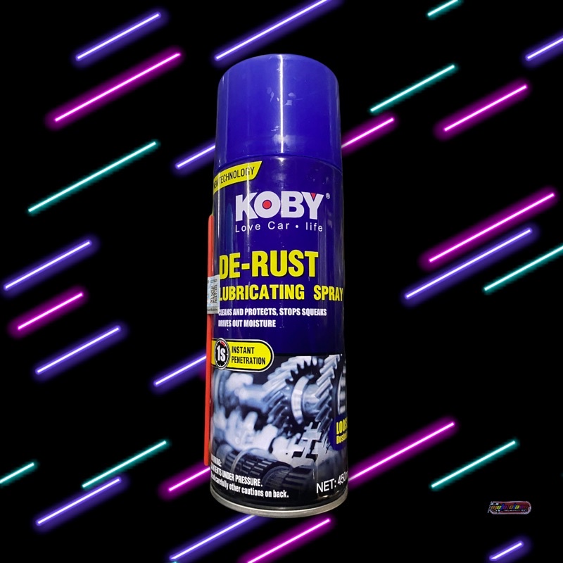 KOBY DE-RUST LUBRICATING SPRAY (WD40) 450ml | Shopee Philippines