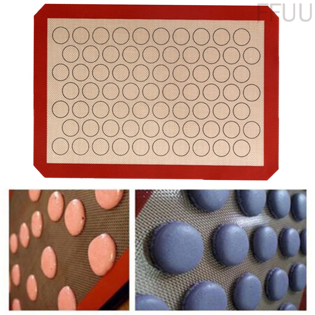 Silicone Baking Tray Mat Non-stick Coating Baking Sheet Flexible Cookie ...