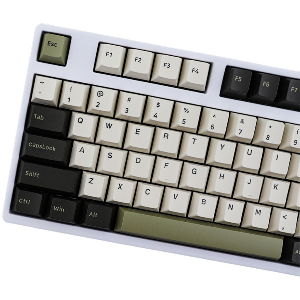 Keycap Double Shot GMK Olive 150 Cherry Profile Thick PBT Keycaps of MX ...