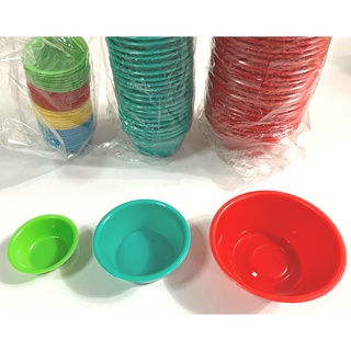 [25 pcs] 1oz, 2oz, 3oz plastic puto cups, puto molder (random color/s ...