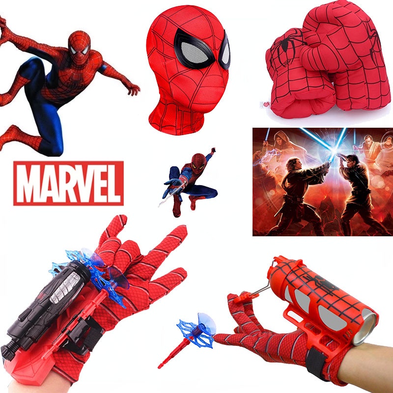 Marvel Spider Man Toys Spiderman MaskSpider Silk Launcher Boxing Glove ...