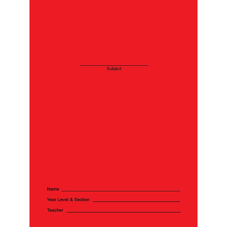 Pandayan Spiral Notebook (Red, 80 Leaves, Stitched) | Shopee Philippines