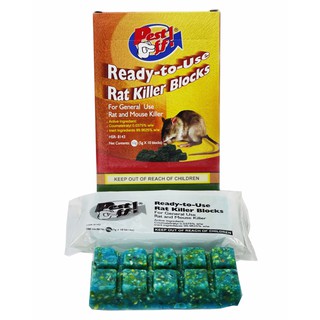 PEST OFF! READY-TO-USE RAT KILLER BLOCKS 50G | Shopee Philippines