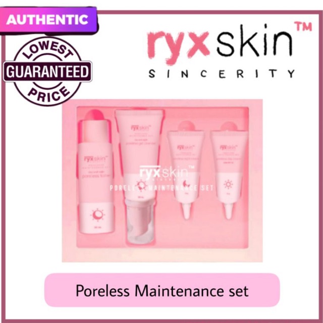 AUTHENTIC RYX SKIN Poreless Maintenance Set | Shopee Philippines