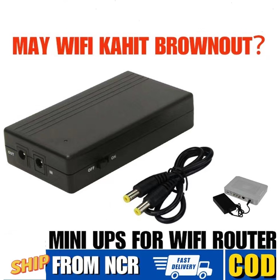 UPS Power Supply Mini UPS For CCTV Camera With Battery For Router Wifi ...