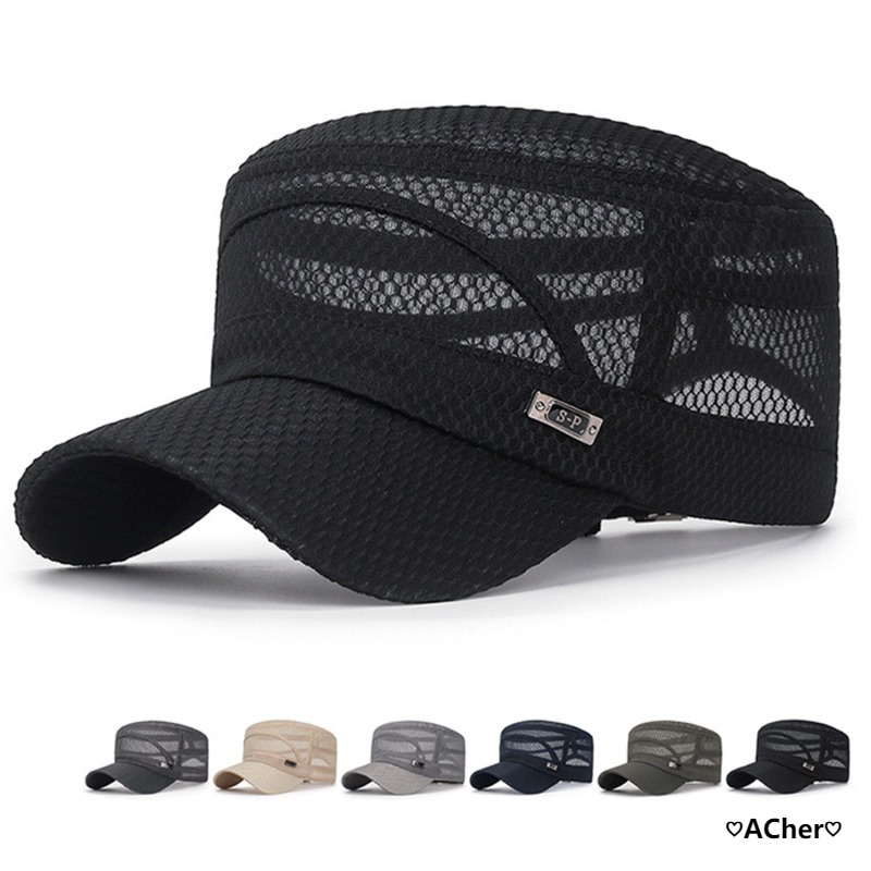 New Summer Classic Unisex Flat Caps Plain Cap Vintage Army Military ...