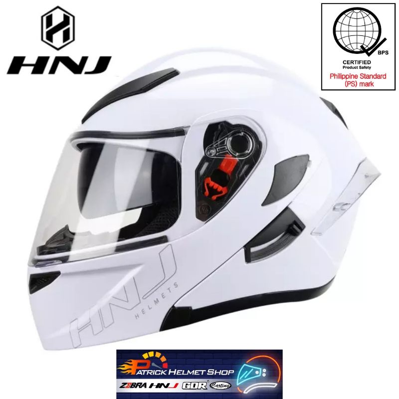 COD HNJ NEW DESIGN 852 Full Face Dual Visor Modular Helmet | Shopee ...