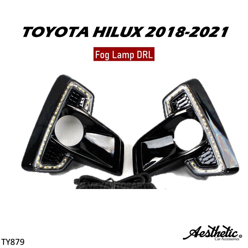 Toyota Hilux Conquest 2018 2019 2020 2021 Fog Lamp Fog Light DRL LED ...