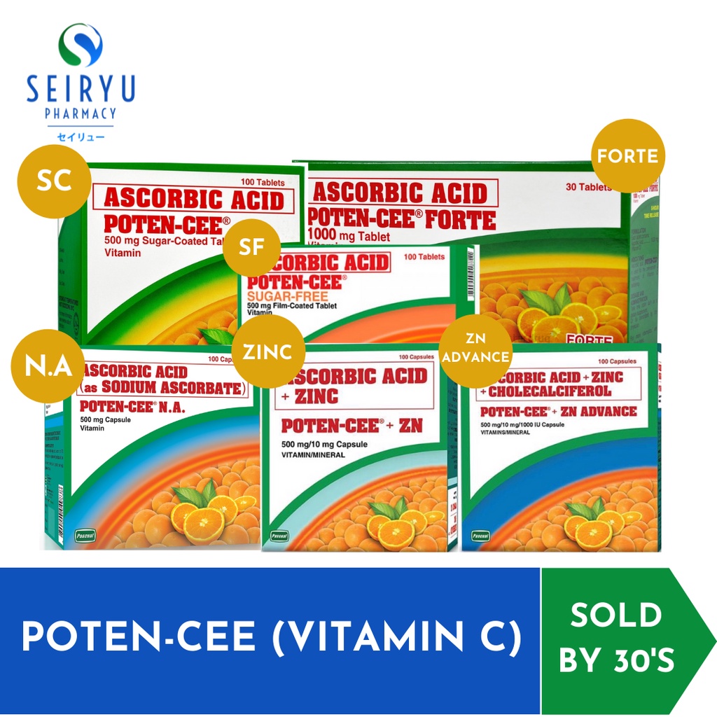 POTEN CEE TABLETS & CAPSULES (SOLD BY 30'S) | Shopee Philippines