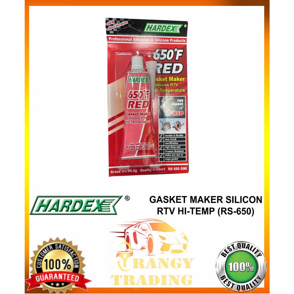 HARDEX GASKET MAKER & ADHESIVE 650F (RED) 15mL (RS-650) | Shopee ...