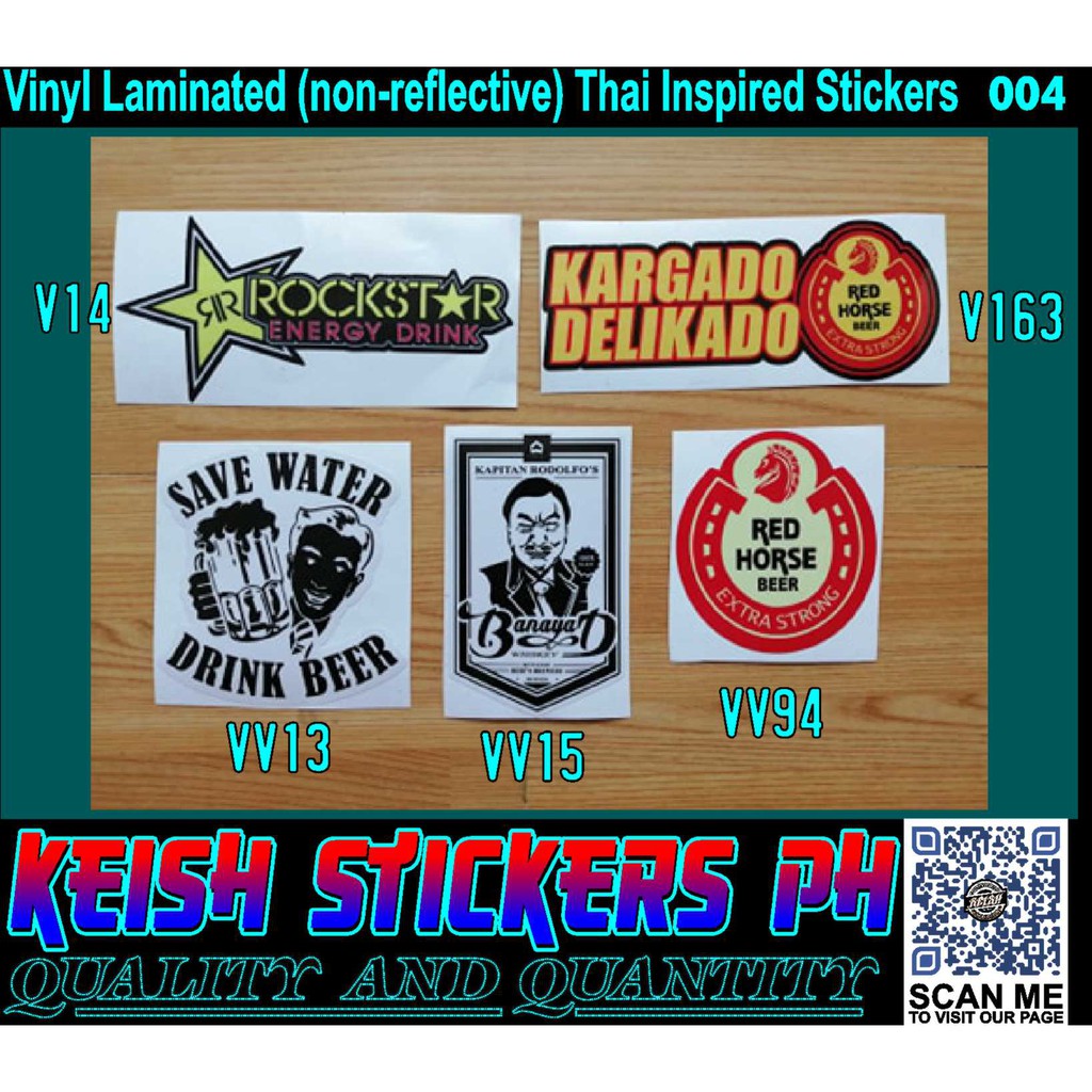 Vinyl Laminated Stickers 004 | Shopee Philippines