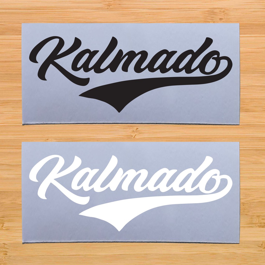 Kalmado text logo, vinyl cutout sticker | Shopee Philippines