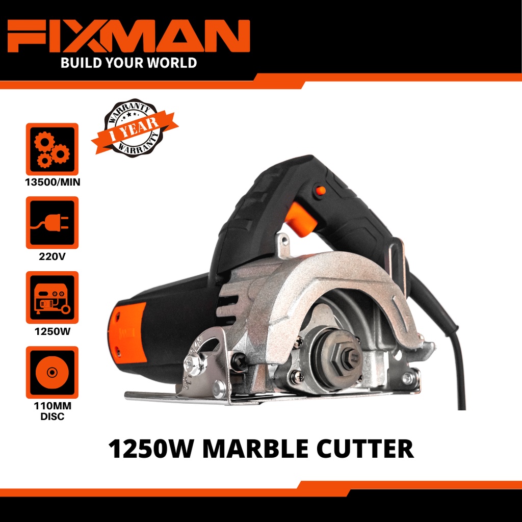 FIXMAN Marble Cutter 1250w for granite, tiles, marble, and others ...