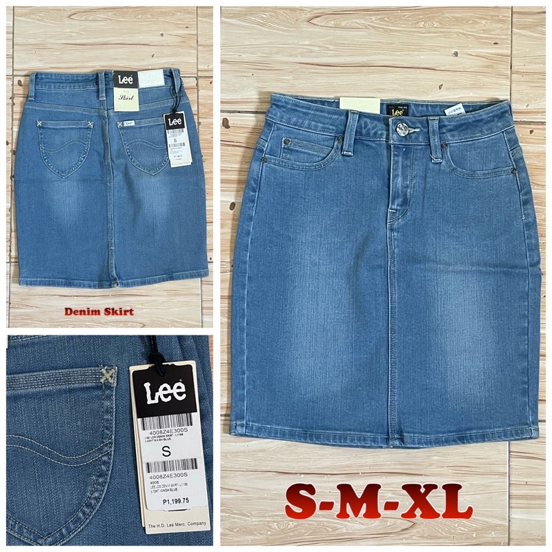 ORIGINAL LEE DENIM SKIRT | Shopee Philippines