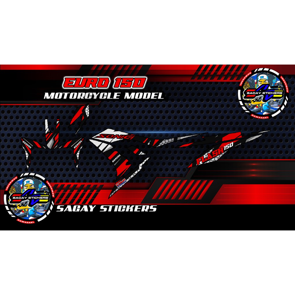 Euro Flash / Viperman 150 DECALS FREE MAGS STICKER | Shopee Philippines