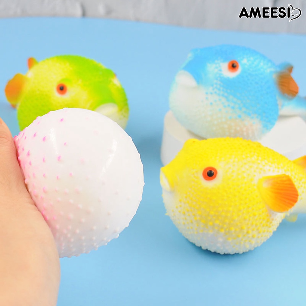 Squeeze Puffer ball Fish Anti-tear Toy Multifunctional Lightweight ...