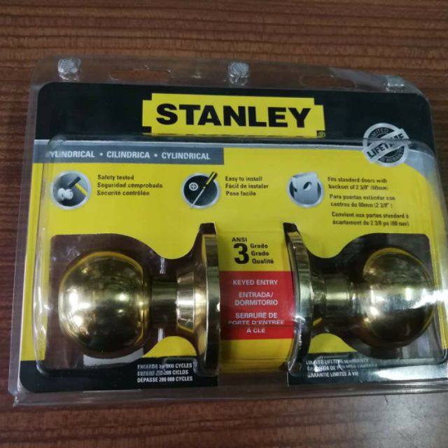 Authentic Stanley Lock Set Door Knob | Shopee Philippines