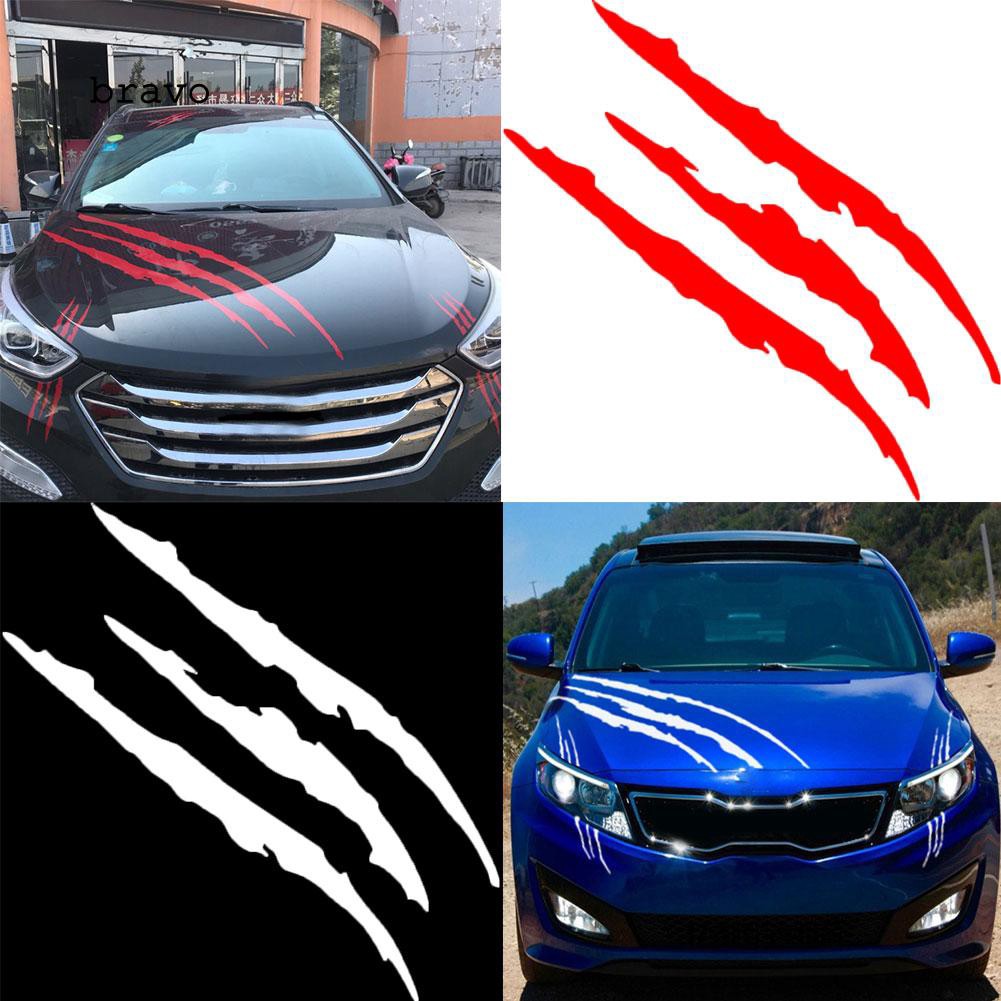 ღAuto PVC Waterproof Removable Scratch Design Sticker Stripe Car ...