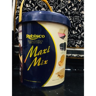 Maxi mix rebisco 1.5kg in a bucket(LOWEST PRICE) | Shopee Philippines