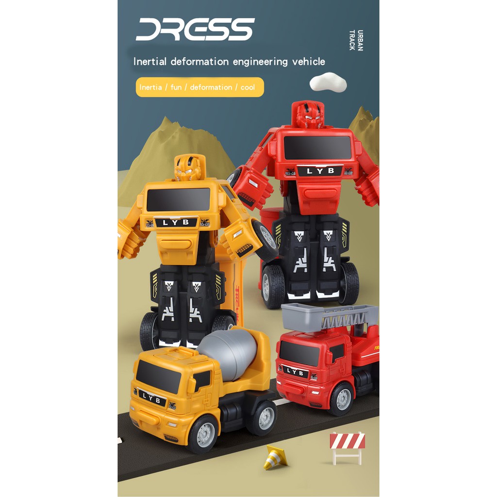 Transforming Robot Toy Truck Inertia/ Friction toy | Shopee Philippines