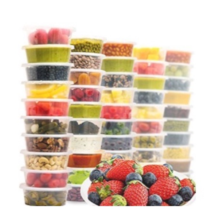 10 pcs - Microwavable Plastic Container ( circle ) With Lid Different ...