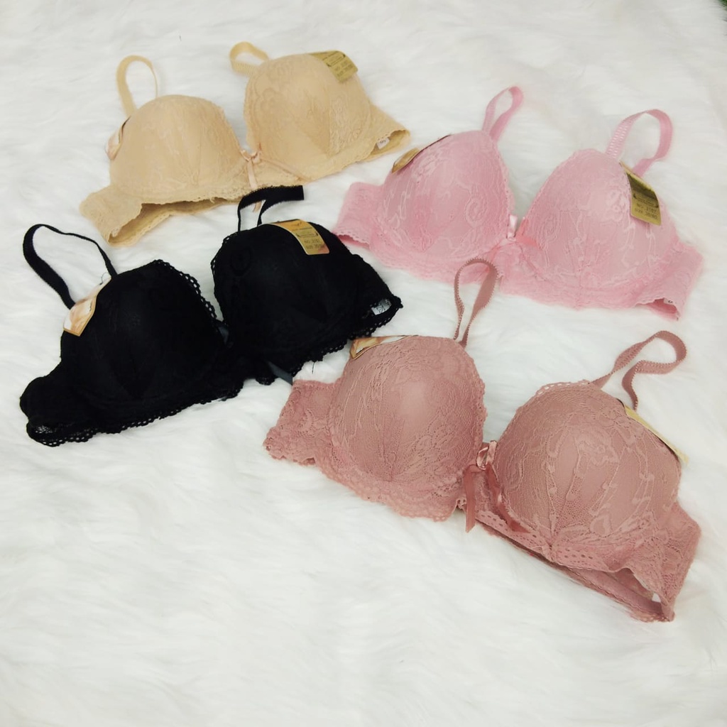Bh Bra Fashion Victoria Girl 792 36B-42B Brocade Hook Wire 2 | Shopee ...