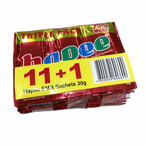 Hapee Toothpaste Explosive Menthol Red 30g 11+1 | Shopee Philippines